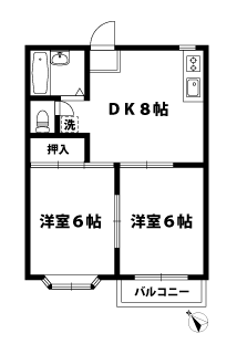 2DK 間取りの定義とプラン集！【1DK・2K・3Kとの違いは】