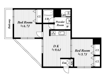 2DK 間取りの定義とプラン集！【1DK・2K・3Kとの違いは】