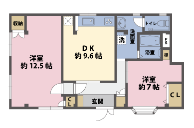 2DK 間取りの定義とプラン集！【1DK・2K・3Kとの違いは】