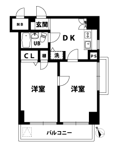 2DK 間取りの定義とプラン集！【1DK・2K・3Kとの違いは】
