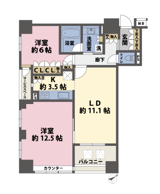 2LDK 間取りの定義とプラン集！【3LDK・3K・3DKとの違いは】