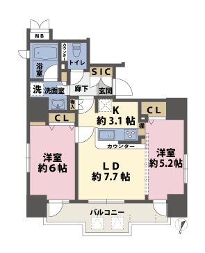 2LDKってどんな間取り？ 2LDKと3LDK、2LDKと3K、2LDKと3DKとの違いを丁寧に解説