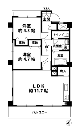 2LDKってどんな間取り？ 2LDKと3LDK、2LDKと3K、2LDKと3DKとの違いを丁寧に解説