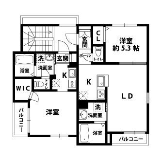 2LDK 間取りの定義とプラン集！【3LDK・3K・3DKとの違いは】