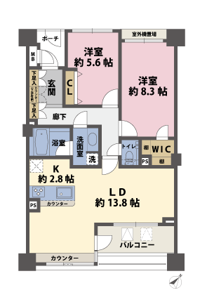 2LDK 間取りの定義とプラン集！【3LDK・3K・3DKとの違いは】