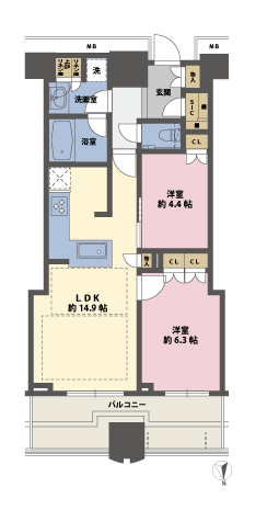 2LDK 間取りの定義とプラン集！【3LDK・3K・3DKとの違いは】